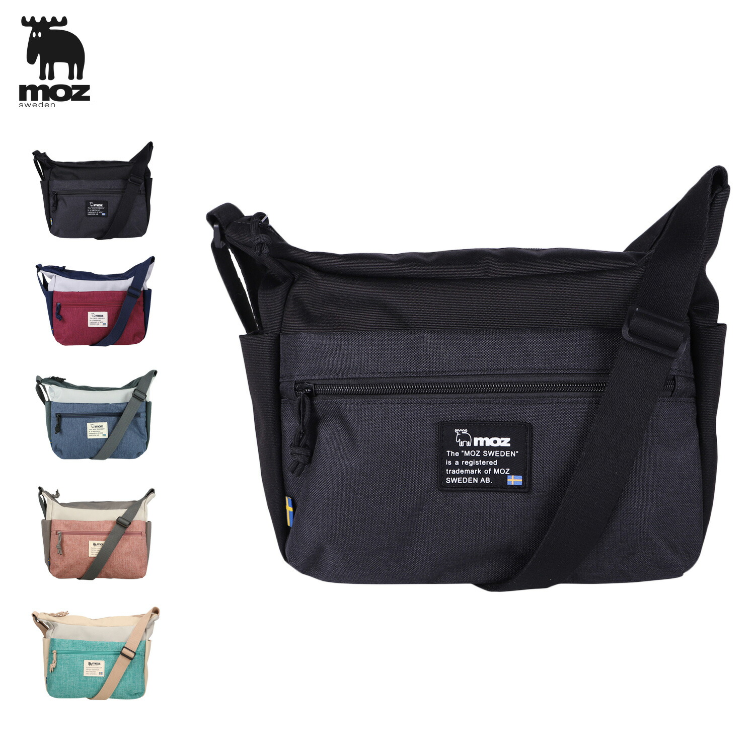 【楽天市場】【最大1000円OFFクーポン発行中】 moz モズ ショルダーバッグ 10 ポケット メンズ レディース 10POCKET SHOULDER BAG 6.4L 斜めがけ 軽量 ...