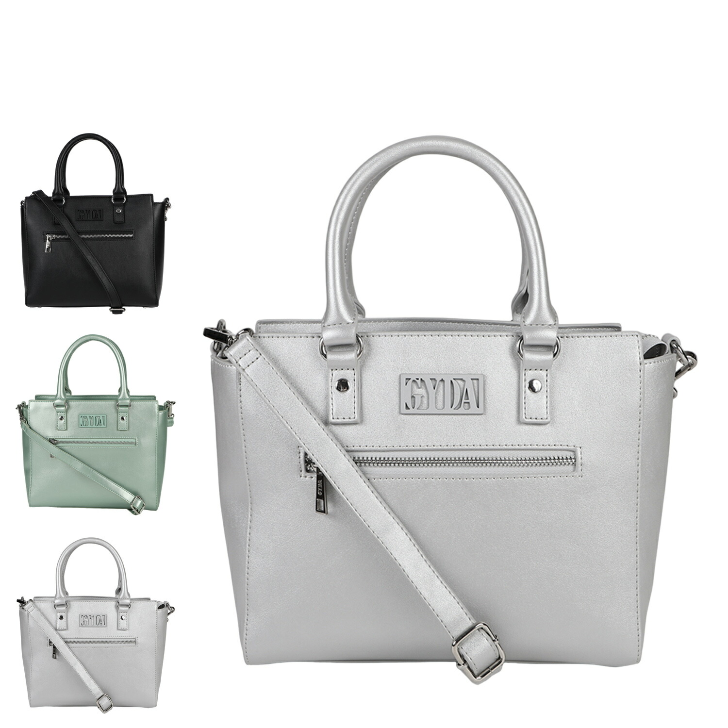 【楽天市場】GYDA ジェイダ トートバッグ ショルダーバッグ ハンド レディース FRAME METAL SERIES 斜めがけ ブラック ...