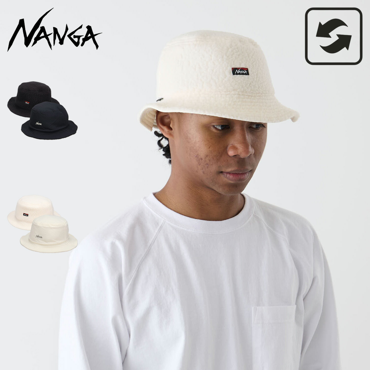 【楽天市場】NANGA REVERSIBLE FREECE HAT ナンガ ハット 帽子 フリースハット リバーシブル メンズ レディース ...