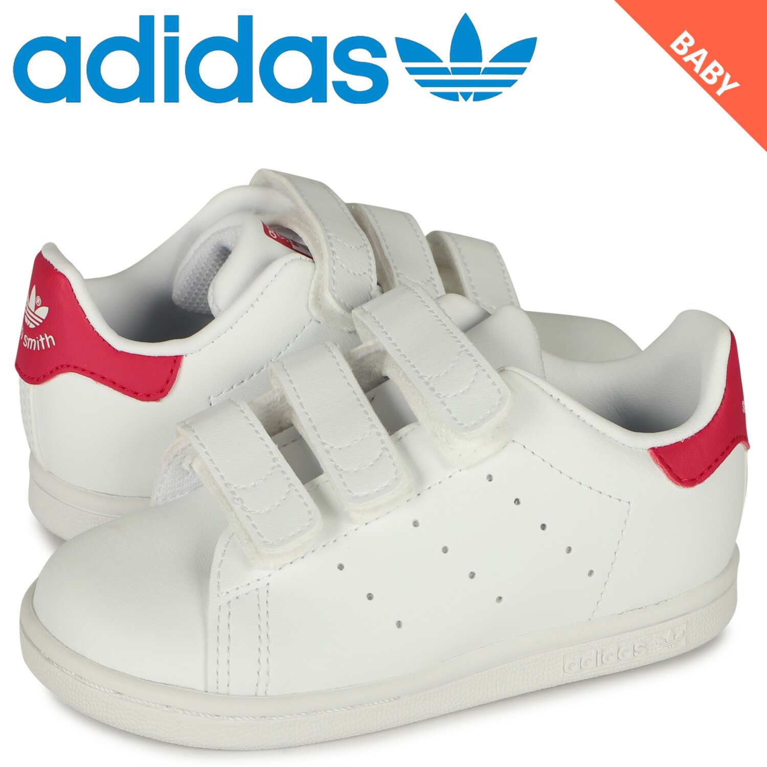 【楽天市場】adidas Originals STAN SMITH CF I アディダス オリジナルス スタンスミス スニーカー ベビー ...