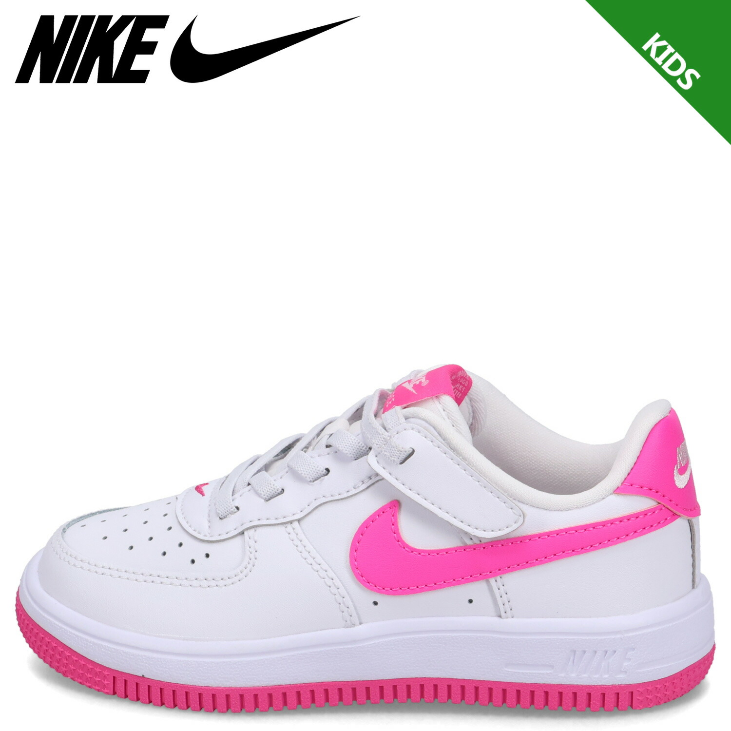 【楽天市場】NIKE ナイキ フォース1 ロー イージーオン スニーカー キッズ FORCE 1 LOW EASY ON PS ホワイト 白 ...