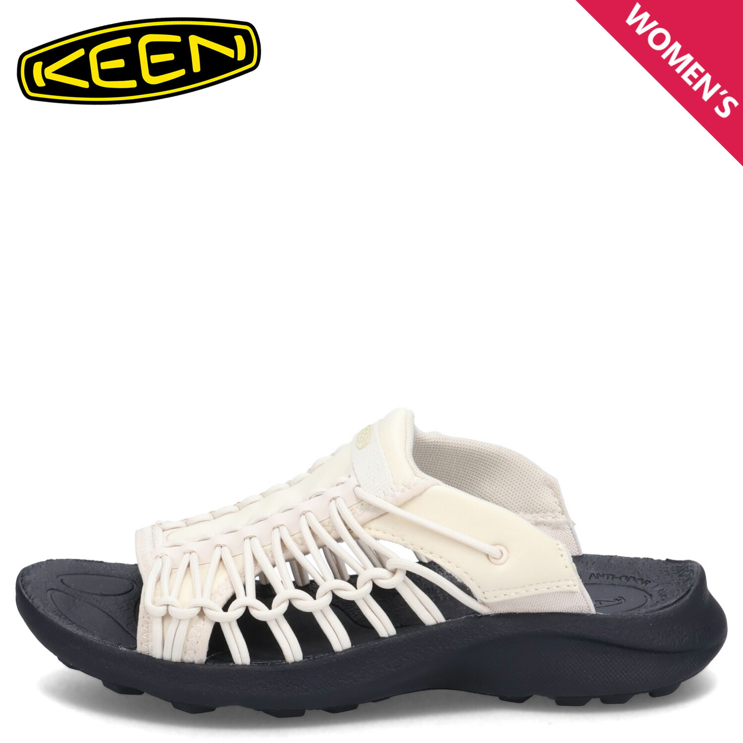 【楽天市場】【最大1000円OFFクーポン】 KEEN UNEEK SNK SLIDE キーン サンダル スポーツサンダル ユニーク スニーク スライド レディース 軽量 オフ ホワイト ...