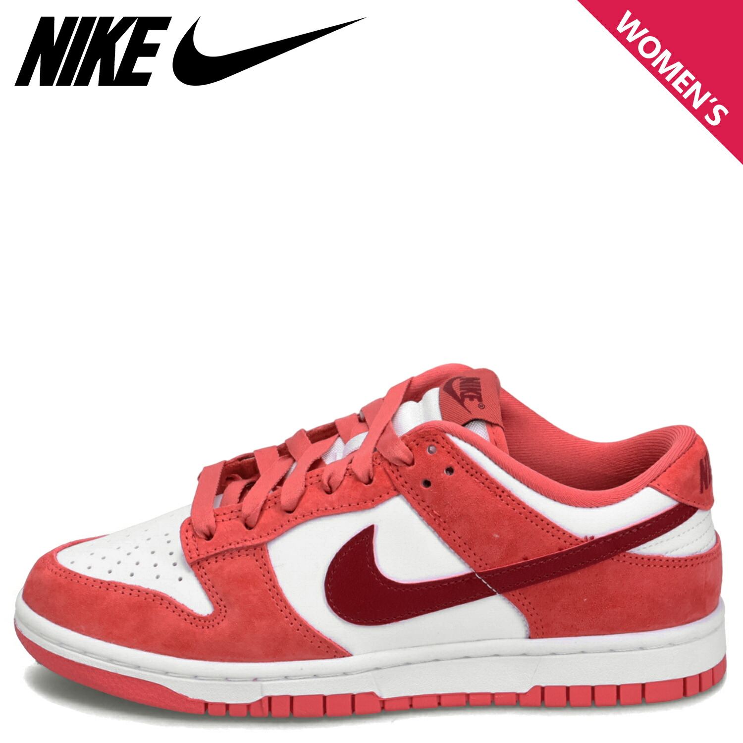 【楽天市場】NIKE ナイキ ダンク ロー バレンタインデー スニーカー レディース W DUNK LOW VDAY レッド FQ7056 ...