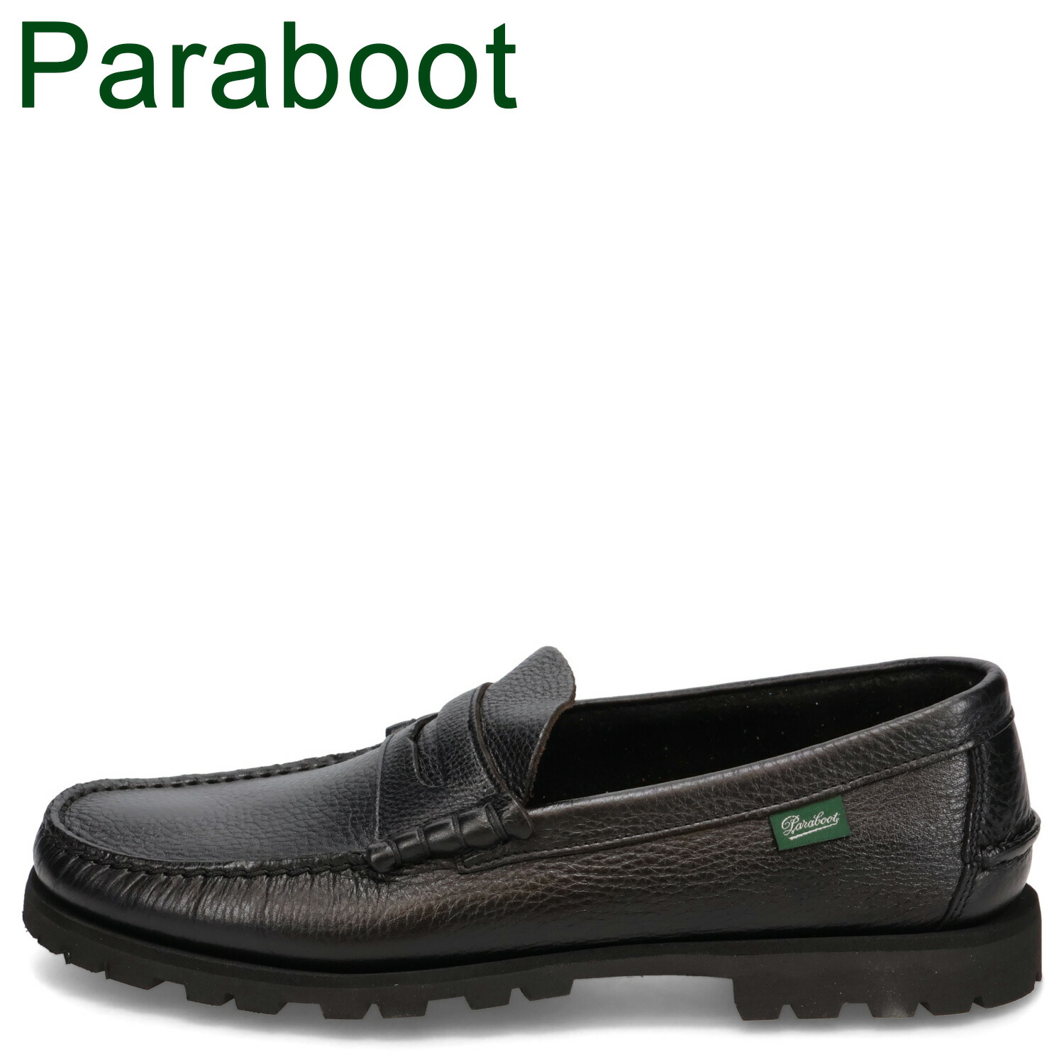 【楽天市場】PARABOOT CORAUX RAID パラブーツ コロー ローファー コインローファー モカシン メンズ ブラック 黒 ...