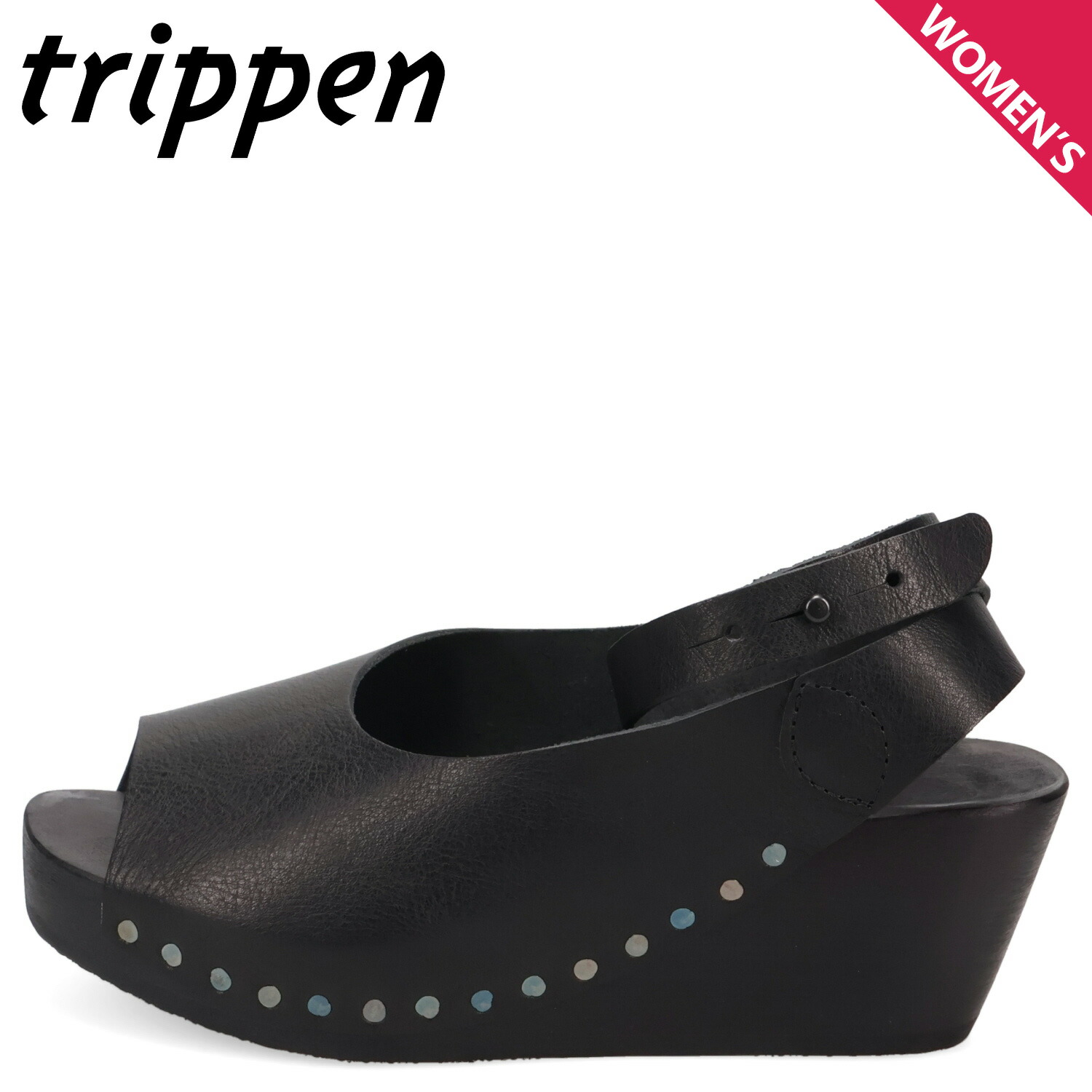 【楽天市場】trippen ORINOCO-WA/WX51 トリッペン サンダル ウッドサンダル オリノコ レディース 厚底 アンクル ...