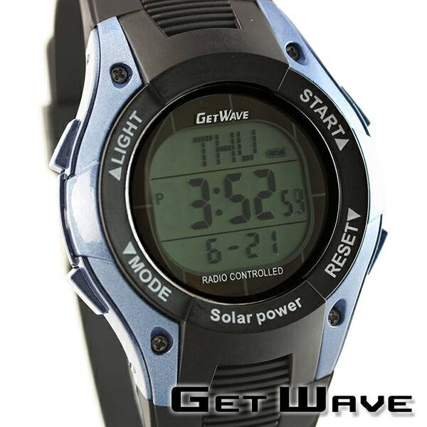 【楽天市場】GETWAVE 腕時計 電波ソーラー MJW0009-BL1 メンズ：腕時計FAN