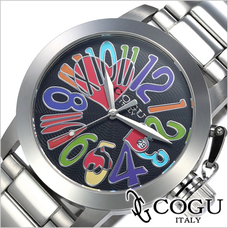 【楽天市場】【訳あり：箱なし】 コグ腕時計 COGU時計 COGU 腕時計 コグ 時計 マルチカラー メンズ レディース 男女兼用時計 ...