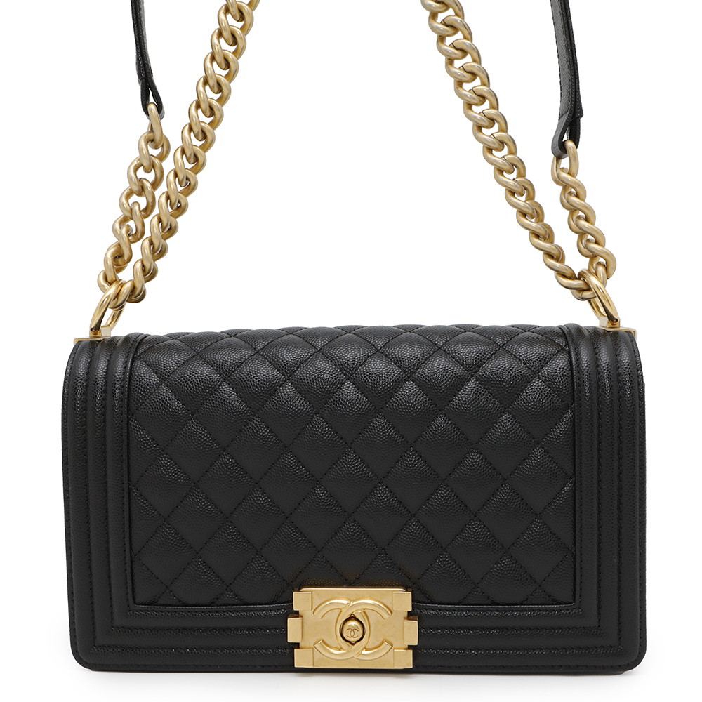 【楽天市場】シャネル チェーンショルダーバッグ ココマーク ボーイシャネル キャビアスキン A67086 CHANEL BOY CHANEL ...