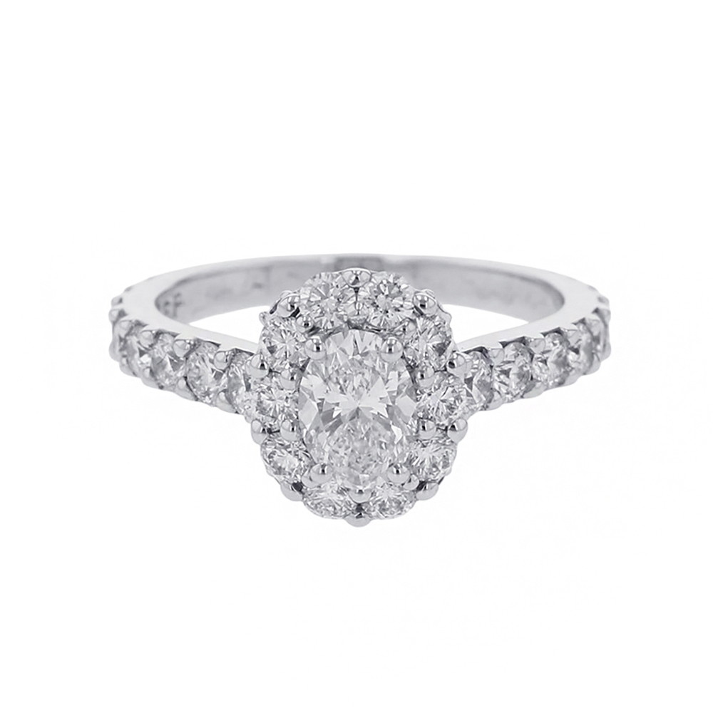 【楽天市場】グラフ リング アイコン オーバルカット リング ダイヤモンド 0.51ct K18WG リングサイズ約9号 RGR619 GRAFF 指輪 【中古】 グラフ リング GRAFF ...