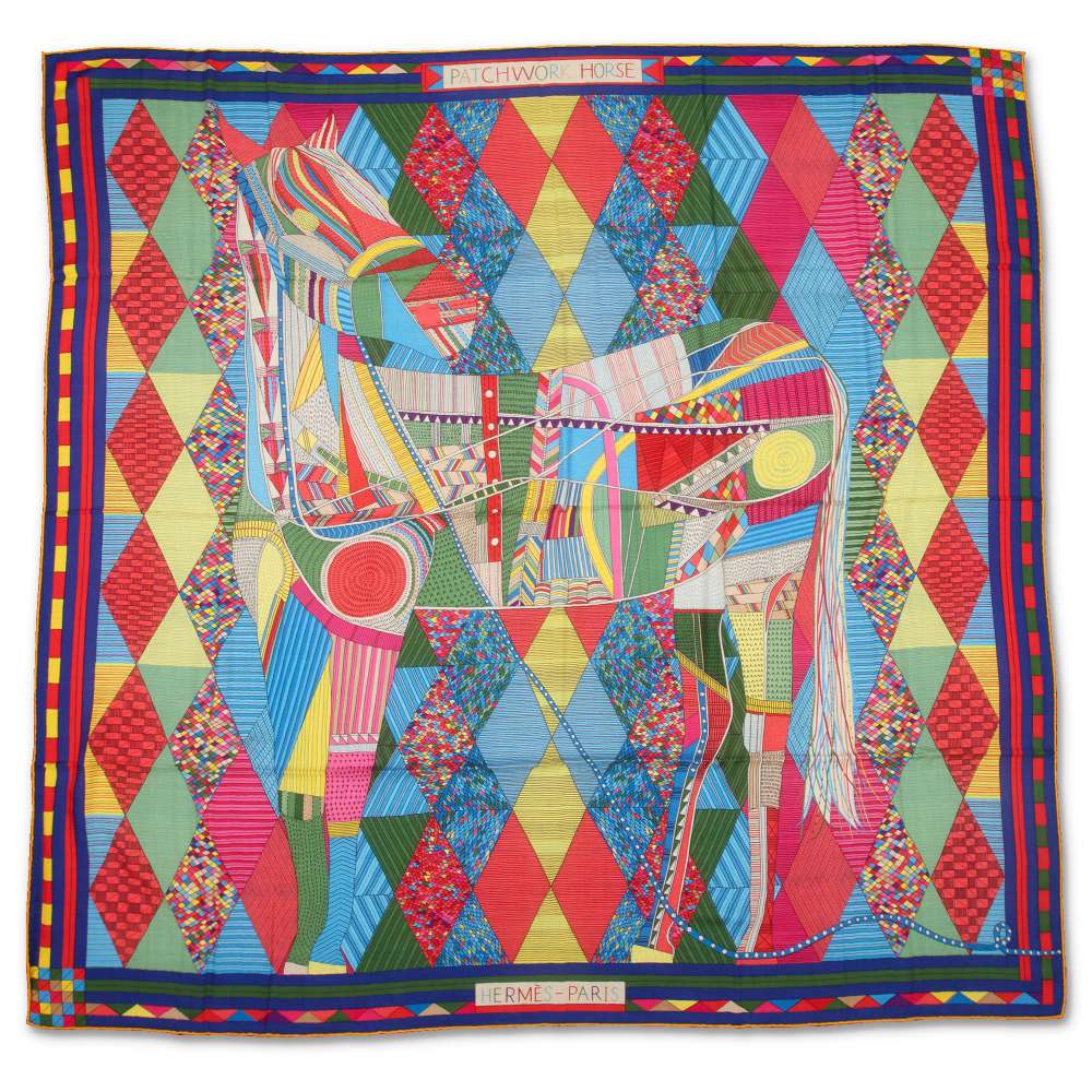 【楽天市場】エルメス ストール カレ140 カレジェアン パッチワークの馬 Patchwork Horse カシミヤ シルク 【中古】 エルメス ストール エルメス カレジェアン HERMES ...