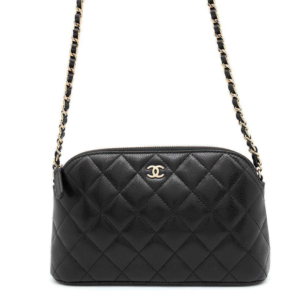 【楽天市場】シャネル チェーンショルダーバッグ ココマーク クラシック マトラッセ キャビアスキン AP4016 CHANEL 黒 シャネル ...