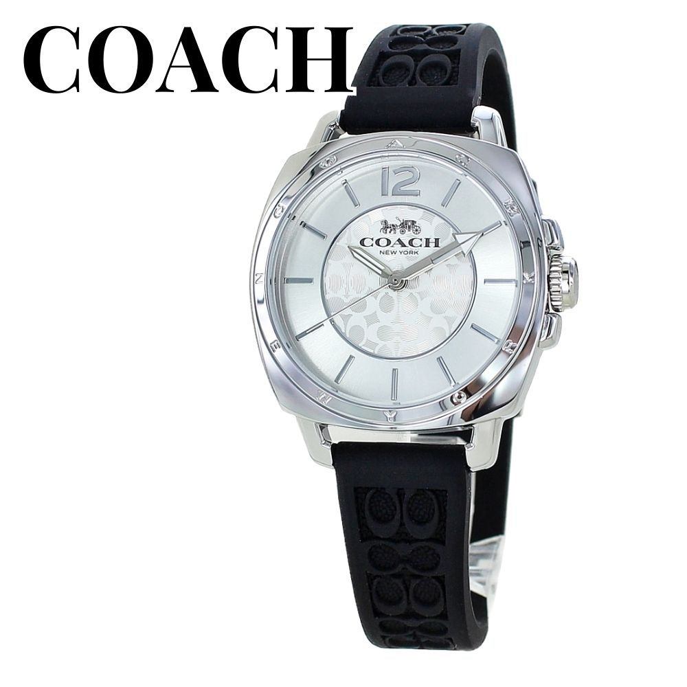 【楽天市場】コーチ 時計 レディース 腕時計 手表 ボーイフレンドスモール ブラック シグネチャー ウォッチ シリコン ベルト こーち 可愛い ...