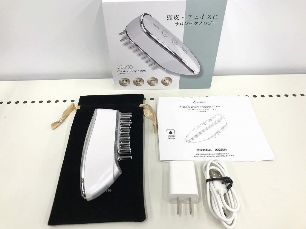 【楽天市場】【ポイント10倍！要エントリー！】【期間限定セール】Cattre カトレ 株式会社 レスカ クアトロスカルプケア CTR-800 頭皮ケア フェイシャルケア デコルテケア 【中古 ...