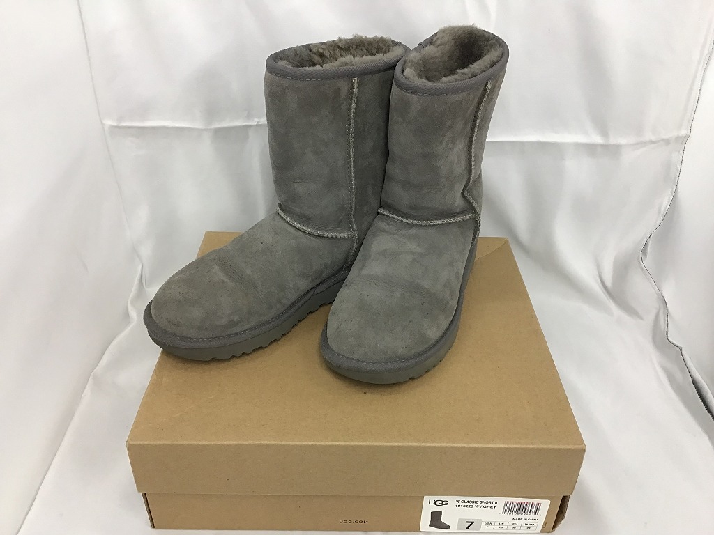 【楽天市場】【ポイント10倍！要エントリー！】【期間限定セール】アグ UGG ムートンブーツ 24cm グレー 【中古】：ワットマン楽天市場店