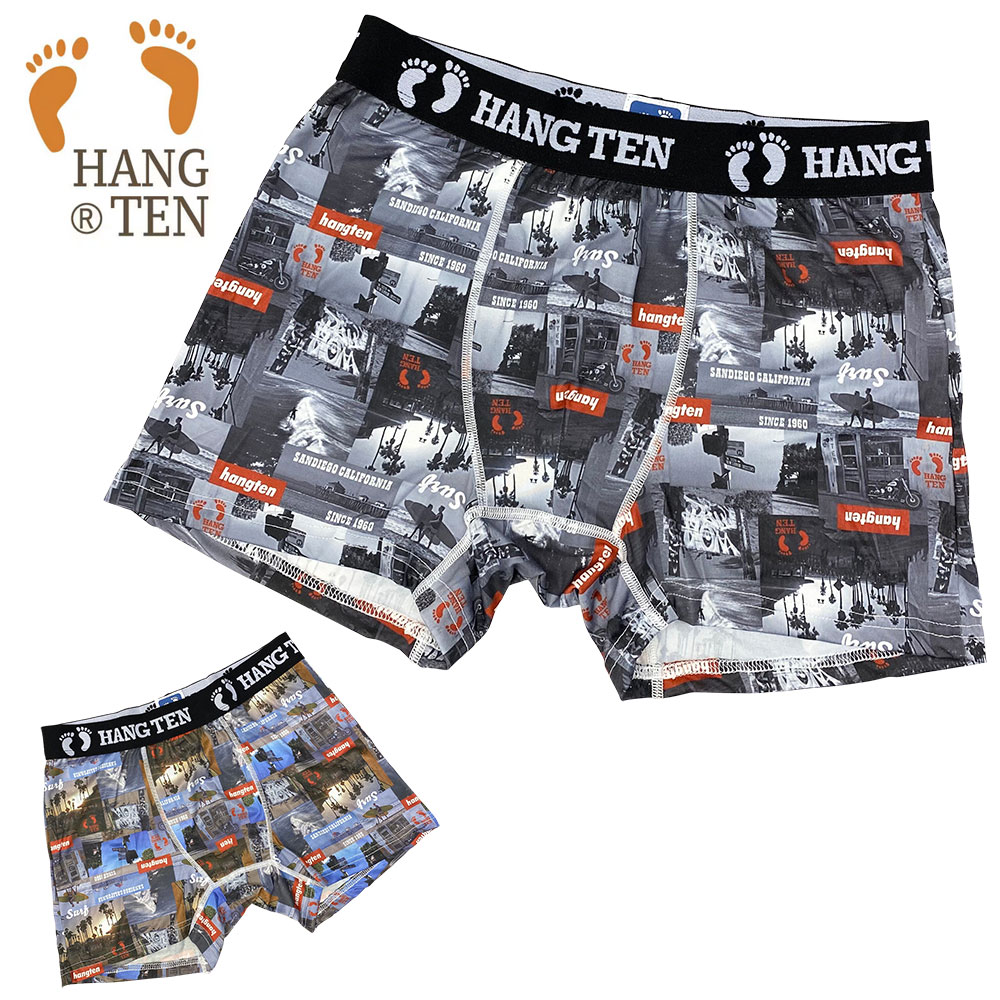 【楽天市場】HANG TEN ハンテン ポリエステルベア天 ボクサーパンツ フォトコラージュ柄 アンダーウェア 正規取扱い メンズ ブランド：Wayng