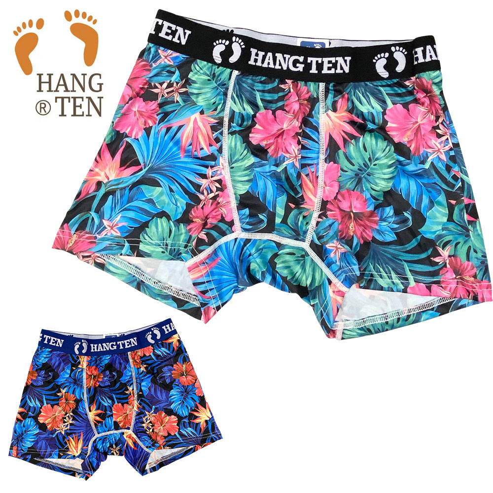 【楽天市場】HANG TEN ハンテン ポリエステルベア天 ボクサーパンツ トロピカル柄 アンダーウェア 花柄 正規取扱い メンズ ブランド：Wayng