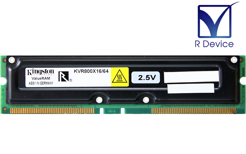 【楽天市場】KVR800X16/64 Kingston Technology 64MB RDRAM-Direct 800MT/s non ...