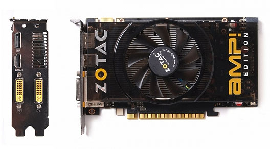 【楽天市場】ZOTAC GeForce GTS450 AMP! Edition Dual slot Dual 1GB 128BIT DDR5 ...