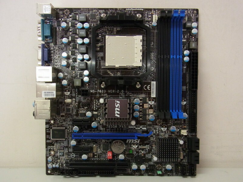 【楽天市場】MSI 785GM-P45 AMD 785G＋SB710 AM3/DDR3 MicroATX BIOS OK ジャンク品【中古 ...