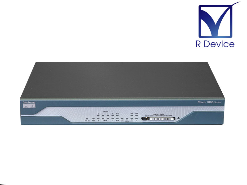 【楽天市場】CISCO1812-J/K9 V10 Cisco Systems 固定構成型 セキュアブロードバンドアクセスルータ 64MB CFカード付属【中古】：アールデバイス