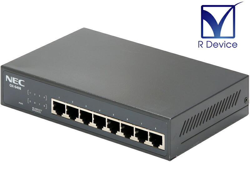 【楽天市場】UNIVERGE QX-S408 NEC Corporation 100M ノンインテリジェント レイヤー2 スイッチ FXC ES108 OEM【中古】：アールデバイス