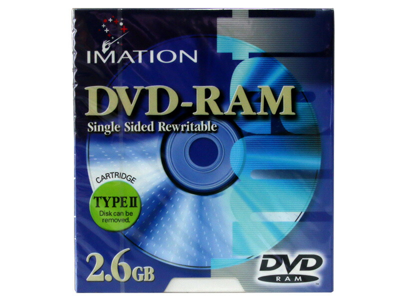 【楽天市場】DVD-RAM 2.6S IMATION DVD-RAMメディア TYPE2 (ディスク取り出し可能) 記憶容量2.6GB【未使用 ...