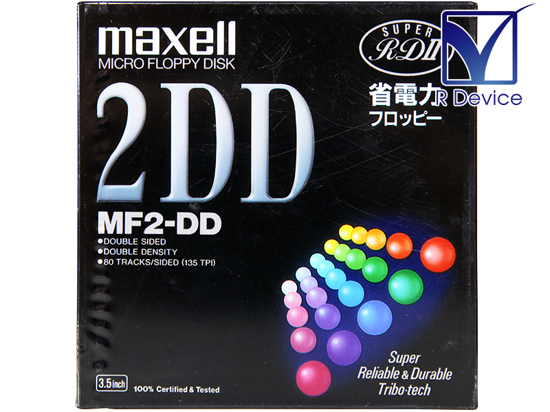 【楽天市場】SUPER RDII MF2-DD.1P Maxell 3.5インチ 両面倍密度倍トラック 2DD フロッピーディスク 1枚【未 ...