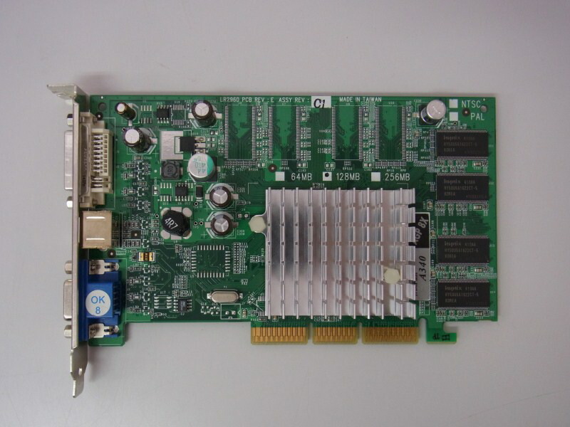 【楽天市場】LEADTEK WinFast A340 GeForce FX5200 128MB DDR AGP 8X 【中古グラフィックボード ...