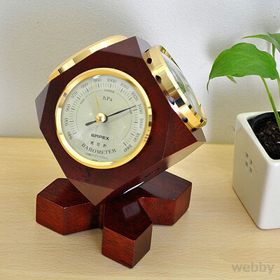 【楽天市場】エンペックス EMPEX 気象計 気圧計 温湿度計 トリオ BM-633：Webby