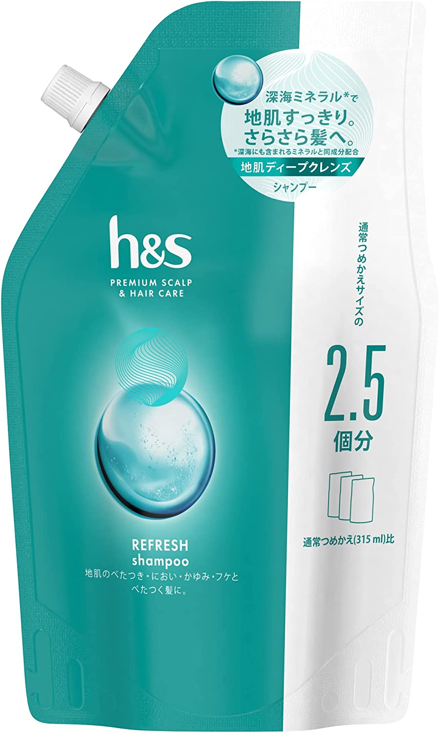 【楽天市場】【P&G】h&s リフレッシュ シャンプー つめかえ 超特大サイズ 800ml：ウェブドラッグサプリの店