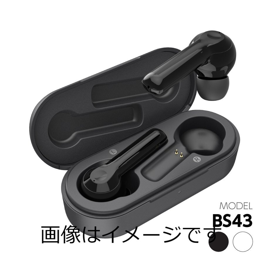 【楽天市場】完全ワイヤレスイヤホン 防水タッチセンサー対応 Bluetooth5.0 T-BS43モデル：ウェブドラッグサプリの店