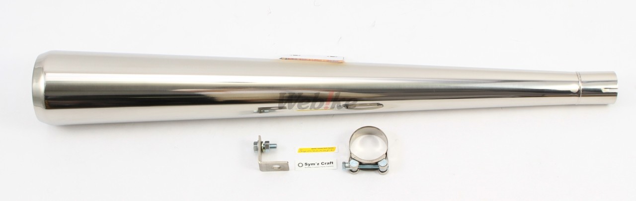 【楽天市場】Sym’z Craft シムズクラフト トラディショナルメガホンマフラー スリップオン SR400 SR500：ウェビック 楽天市場店