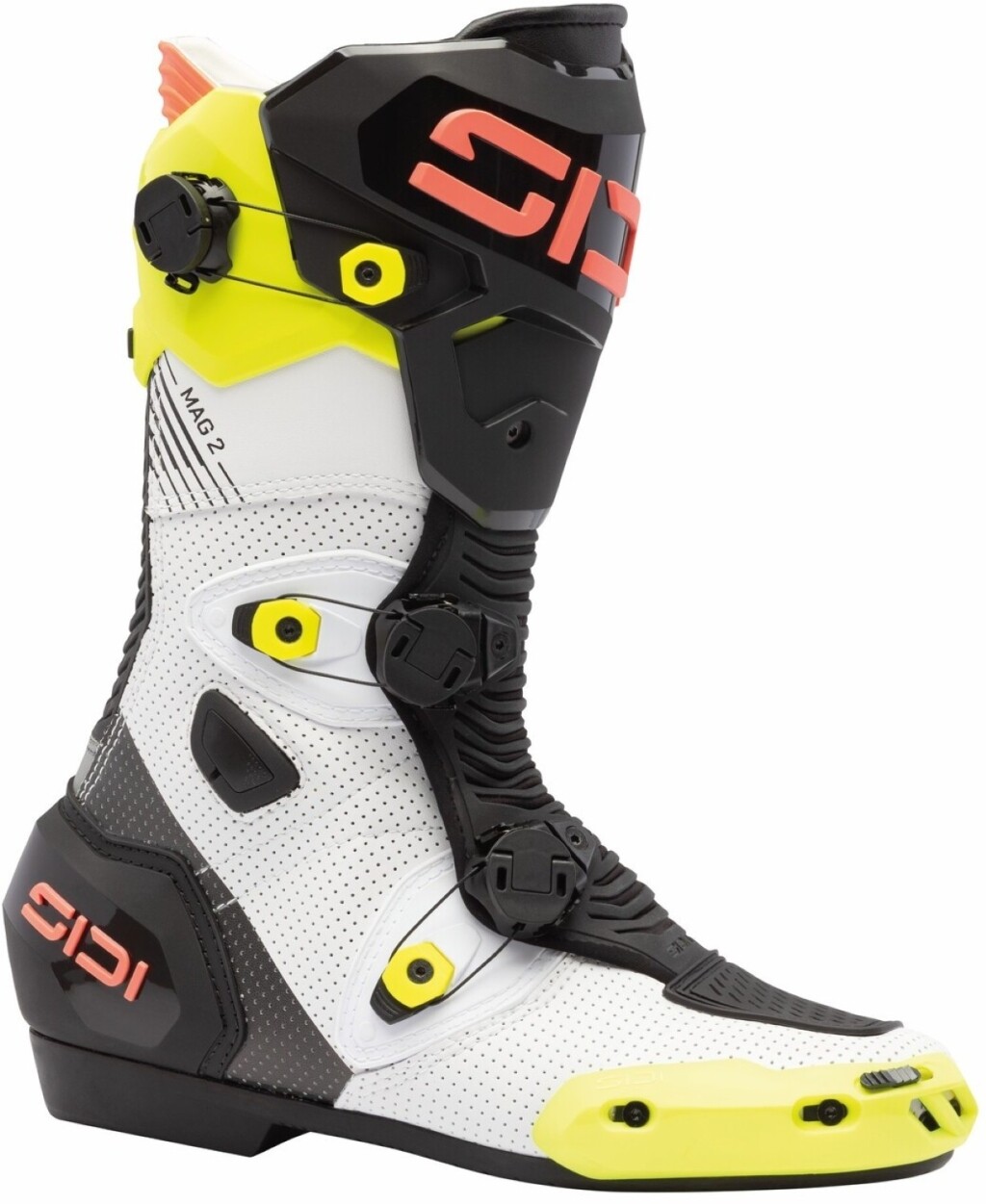 【楽天市場】SIDI シディー MAG 2 AIR [マグ エアー YELLOW FLUO CORAL FLUO] レーシングブーツ オン ...