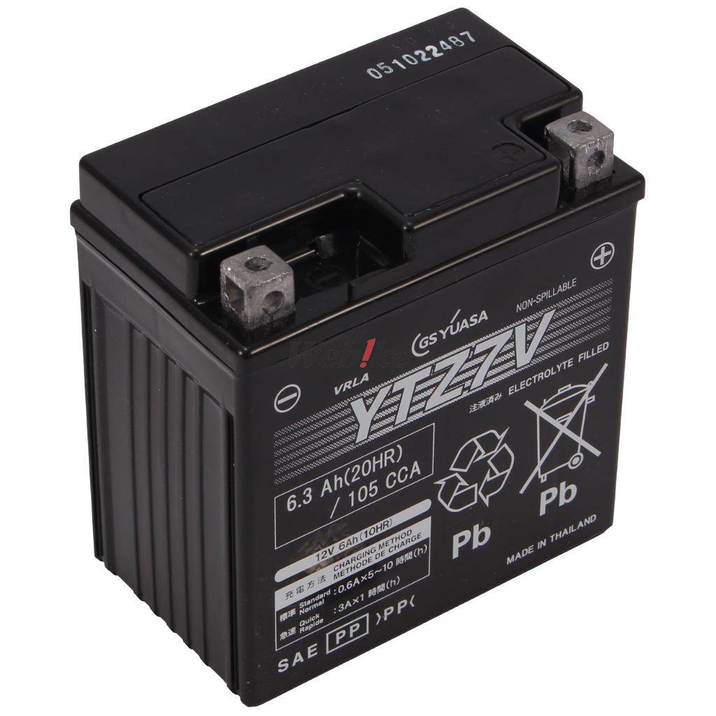 【楽天市場】GS YUASA GSユアサ YTZ7V オートバイ用 制御弁型(MF)12Vバッテリー【液入充電済み】 NMAX トリシティ ...