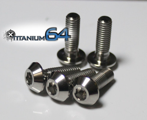【楽天市場】TITANIUM64 チタニウムロクジュウヨン フロントローターボルト YZF R25 YAMAHA ヤマハ ローターボルト ...