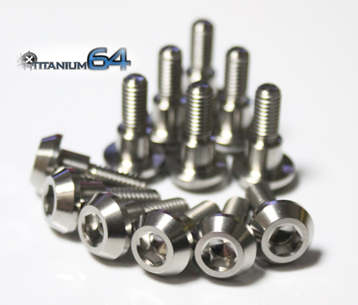 【楽天市場】TITANIUM64 チタニウムロクジュウヨン フロントローターボルト GSX-R1000 SUZUKI スズキ ローターボルト ...