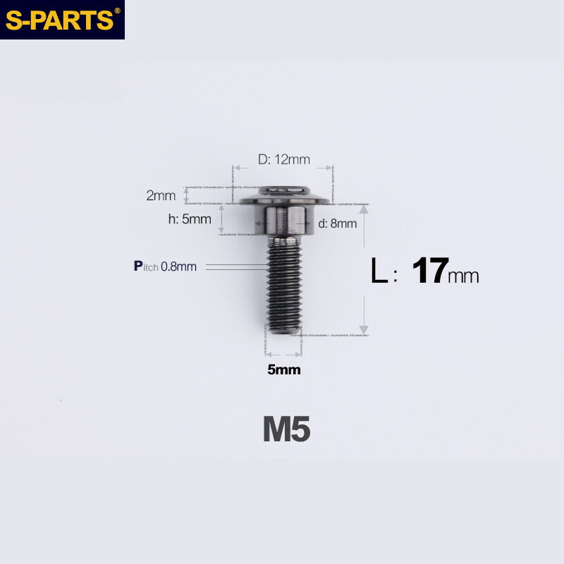 【楽天市場】S-PARTS エスパーツ A3 トラスヘッド 段付きチタンボルト M5 D12 汎用ボルト・ネジ カラー：ブラック／サイズ：L17 D8 H5：ウェビック 楽天市場店
