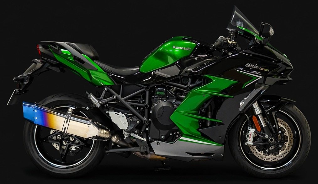 【楽天市場】TRICKSTAR トリックスター 政府認証スリップオンマフラー IKAZUCHI Ninja H2SX SE KAWASAKI ...