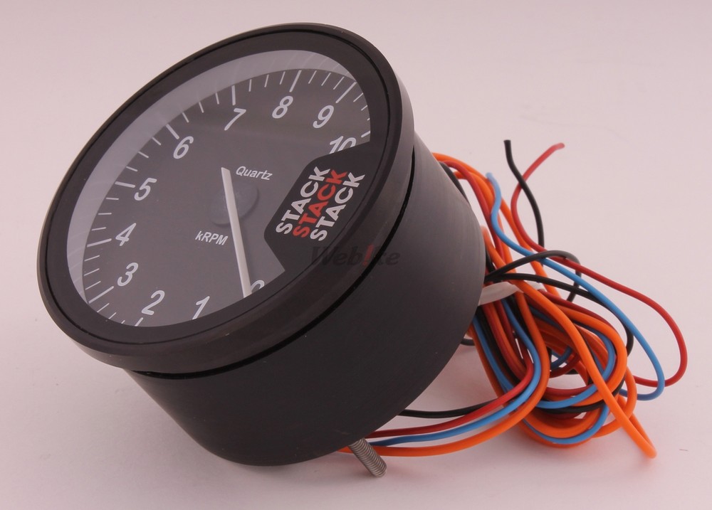 【楽天市場】STACK スタック ST200 クラブマンタコメーター メーターパネルカラー：ポーラホワイト（針＝レッド） 表示回転数：0 ...