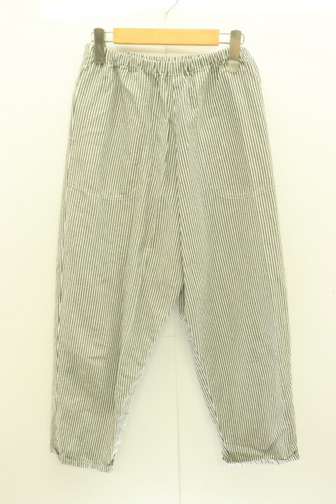 【楽天市場】【中古】 Danton レディースイージーパンツ 36 コットンリネン イージーパンツ Danton 36 白 ホワイト グレー 灰 ストライプ：古着のオーバーフロークロージング