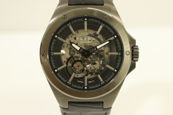 【楽天市場】【中古】 Furbo design メンズ腕時計 -- メンズ腕時計 Furbo design -- 黒 ブラック 無地 ...