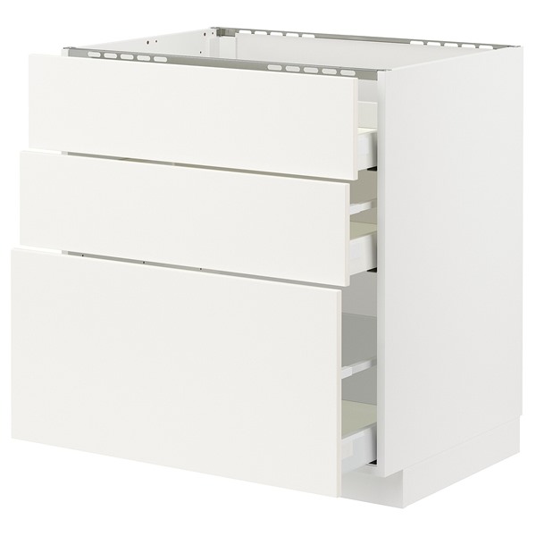 【楽天市場】[ikea イケア 通販]metod メトード Maximera マキシメーラ ベースキャビネット コンロ用 引き出し前部3枚