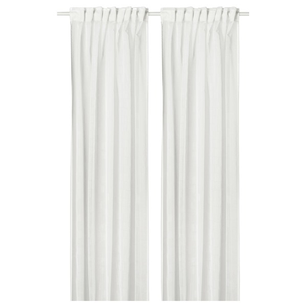 【楽天市場】[IKEA/イケア/通販]PALPLJUNGMAL パルプユングマル レースカーテン1組, ホワイト ホワイト/チェック模様 ...