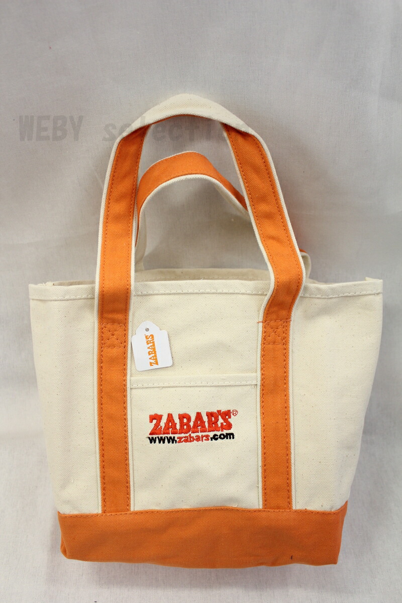 【楽天市場】【ZABAR'S】Zabar's Signature Small Canvas Tote Bag（ゼイバーズ キャンバストート ...