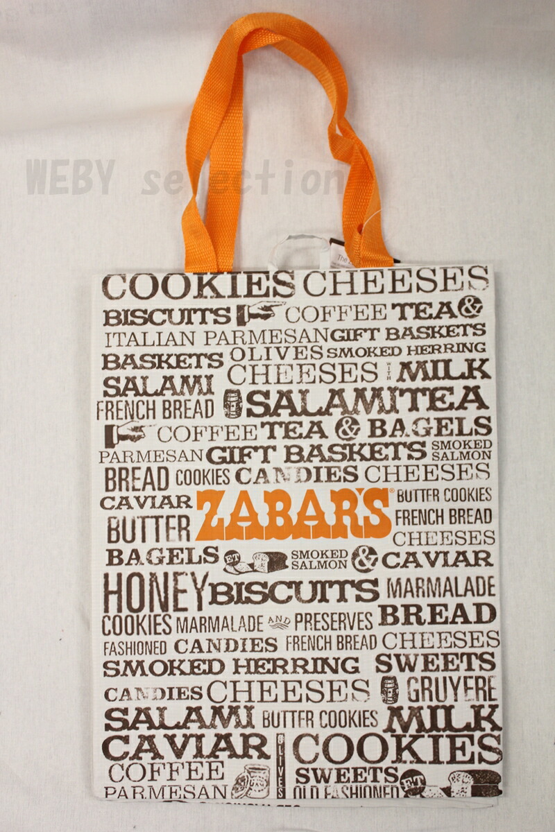 【楽天市場】【ZABAR'S】Zabars Printed Reusable Shopping Bag（ゼイバーズ エコバッグ トートバッグ ...