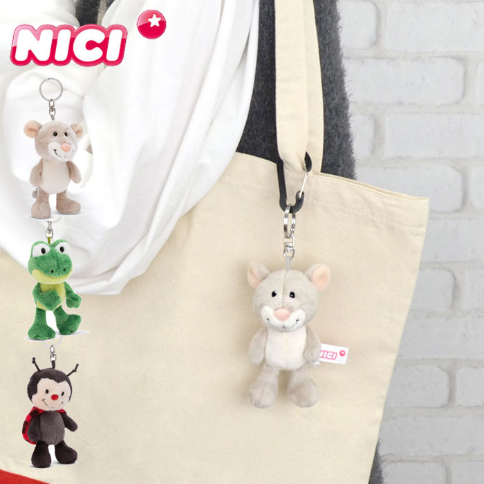 【楽天市場】ニキ キーホルダー キーリング ぬいぐるみ NICI BB 10cm バッグチャーム 高校生 バッグアクセサリー レディーバードルーカス マウスリアム カエルアルバート ブランド ...