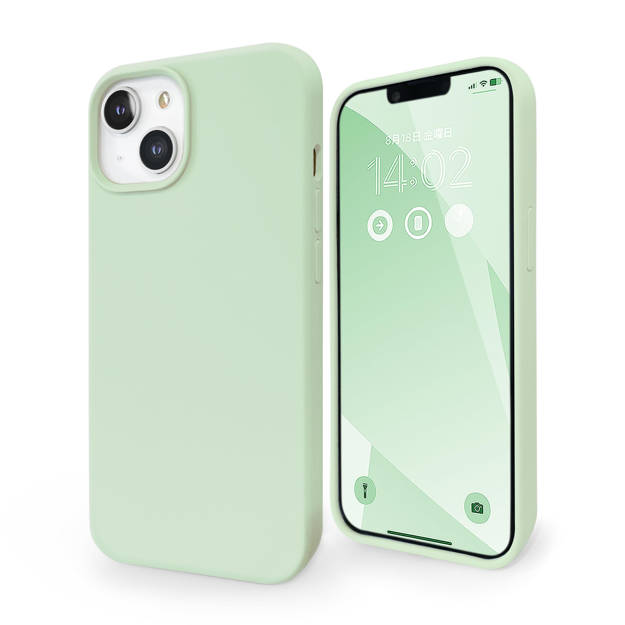 【楽天市場】MINTY iPhone15 ケース シリコン 耐衝撃 指紋防止 ミストグリーン：WES STORE