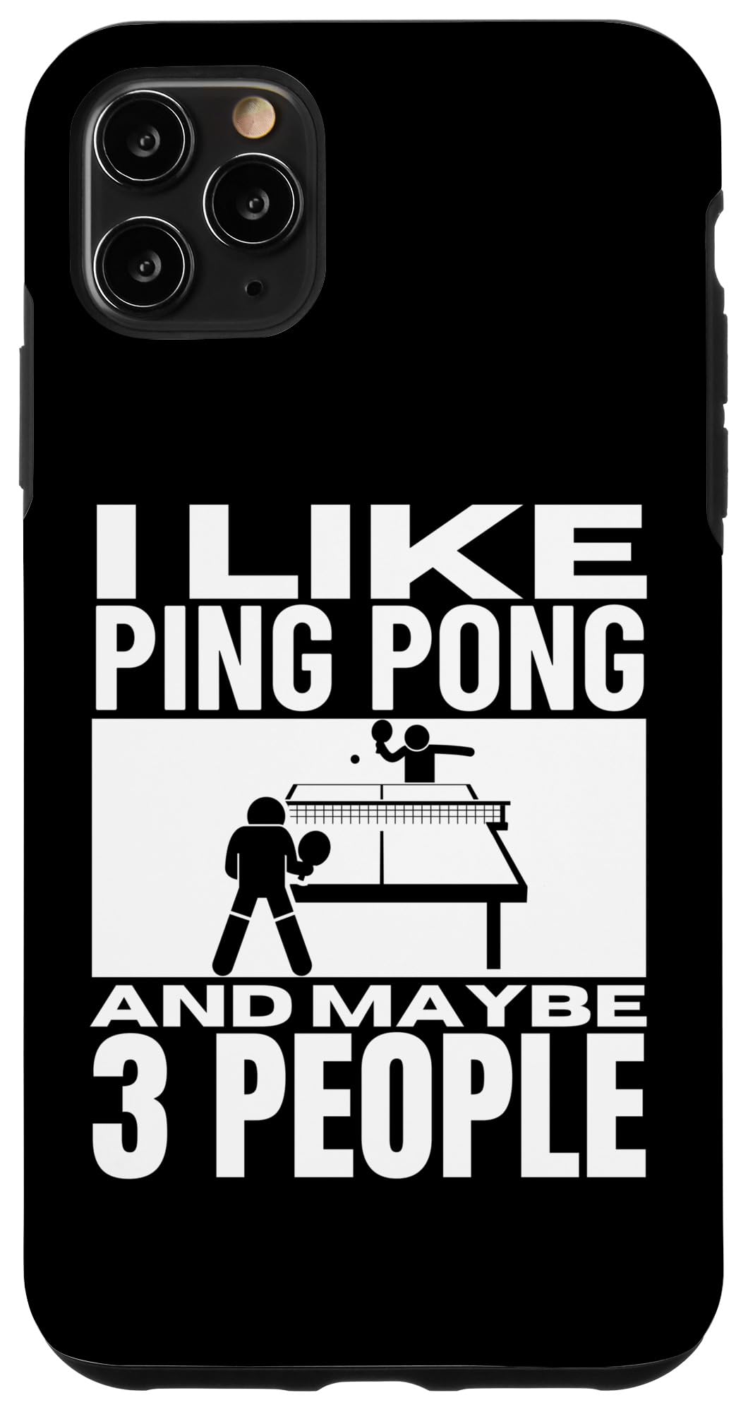 【楽天市場】iPhone 11 Pro Max 「I Like Pong And Maybe 3人用おもしろピンポン」 スマホケース：WES ...