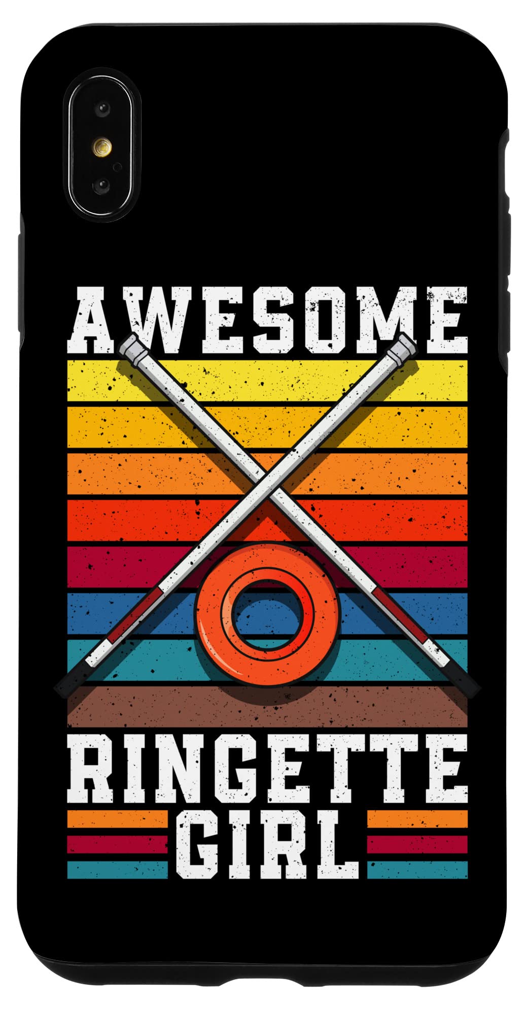 【楽天市場】iPhone XS Max Ringette Girl レトロ サンセット アイスリンク ウィンター チーム スポーツスティック ...