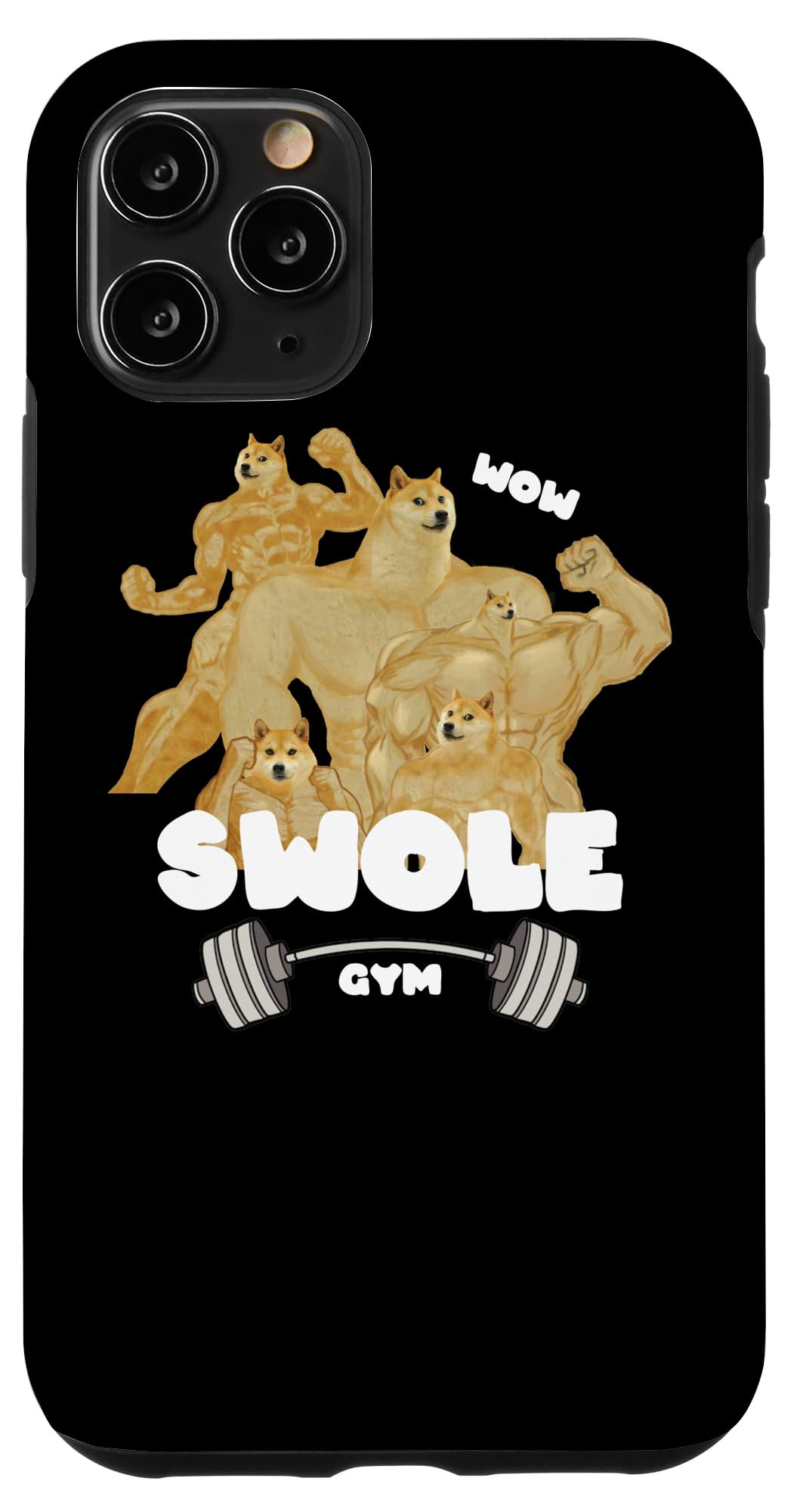 【楽天市場】iPhone 11 Pro Swole Gym Swole Doge Meme Buff Doge Meme スマホケース：WES ...